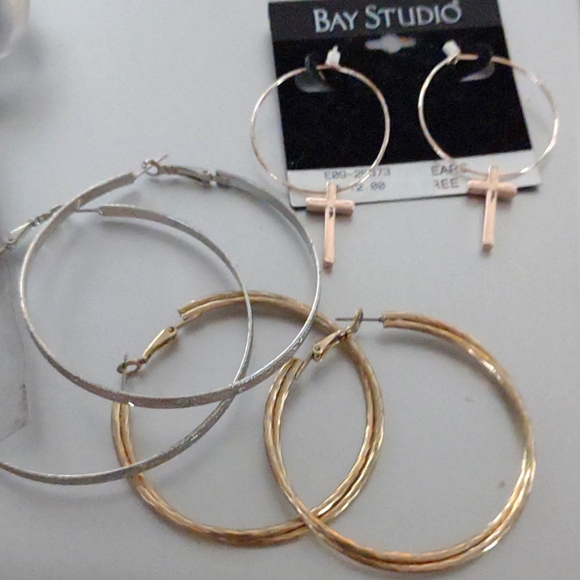 Jewelry | Hoop Earring Trio | Poshmark